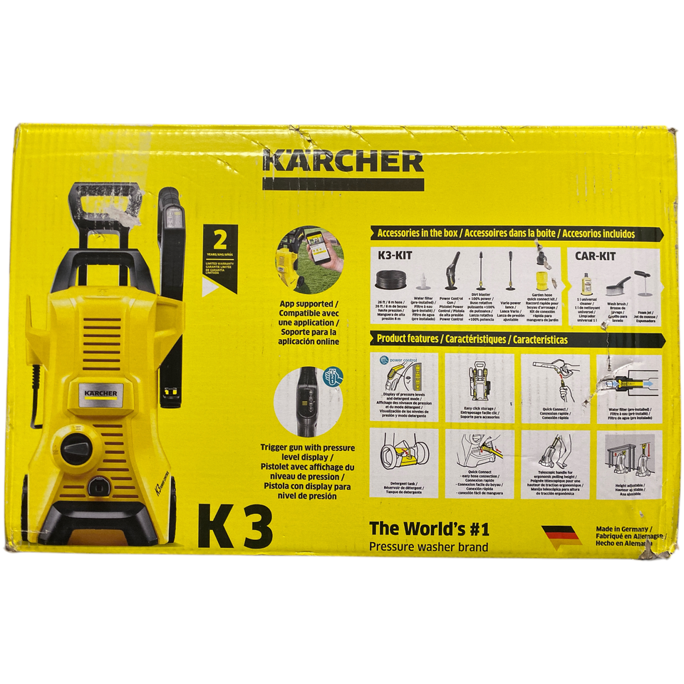 Karcher K3 Power Control CCK 1800PSI 1.3GPM Electric Pressure Washer ...