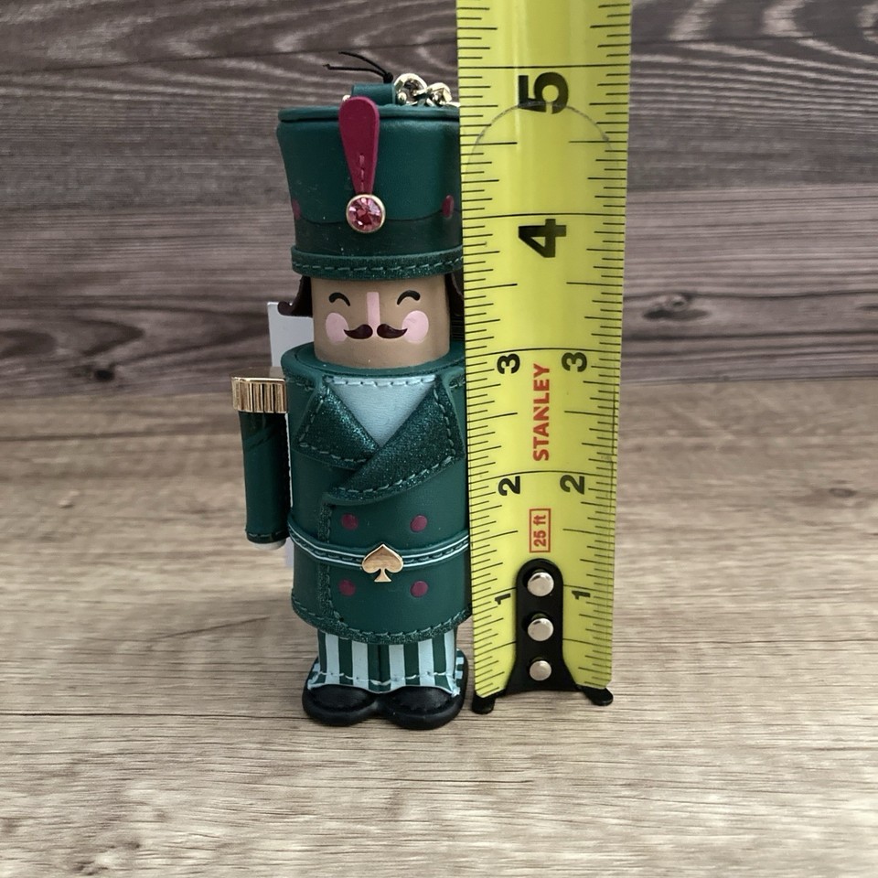 Kate Spade Nutcracker Keychain Green Bag Charm Christmas Holiday ...
