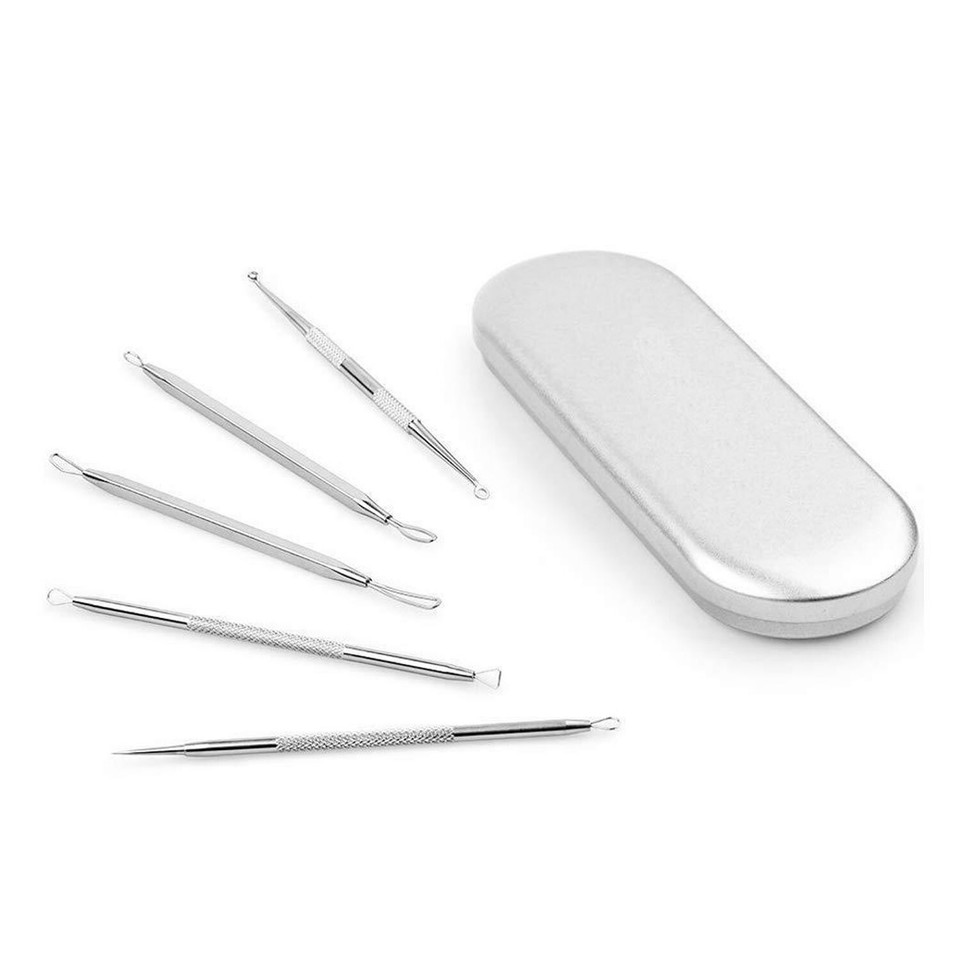 5pcs Blackhead Pimple Remover Tool Kit Spot Popping Extractor | eBay ...