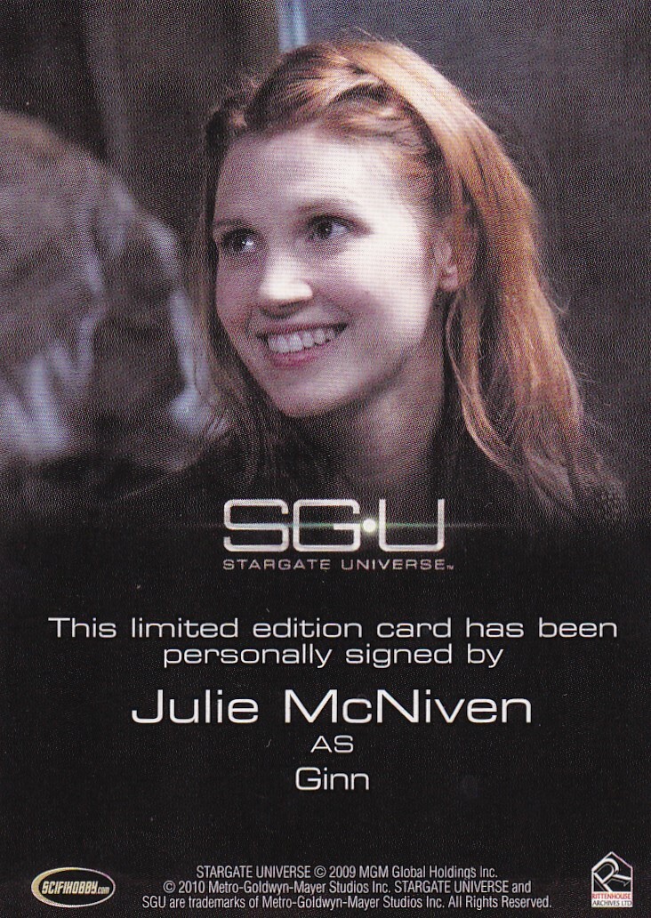 Julie Mcniven Stargate Universe Julie McNiven Filmography