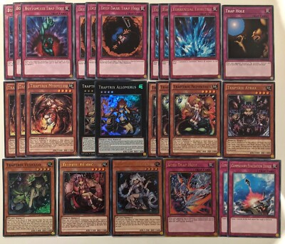 YuGiOh 23 Card Traptrix/ Trap Hole Deck Core with 2 Card Extra Deck ...