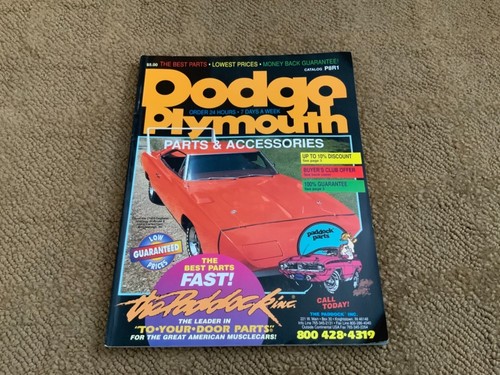 VINTAGE - THE PADDOCK'S DODGE / PLYMOUTH CATALOG # P8R1 - PARTS ...