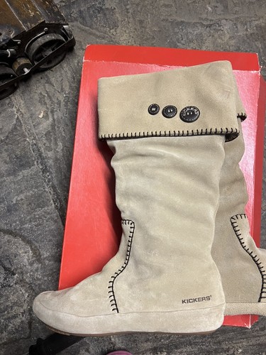 Kickers Boots Uk 5 Size 38 Sand Suede Knee High | eBay UK
