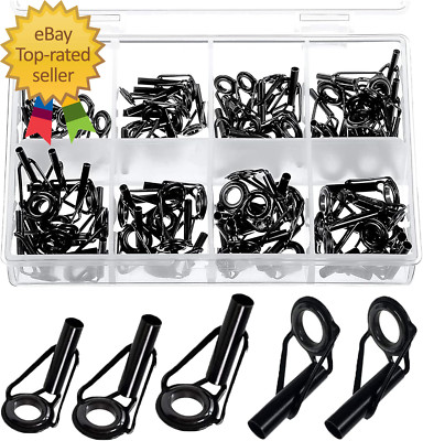 50 Pieces Fishing Rod Tip Repair Kit Rod Tips Kit Replacement for ...