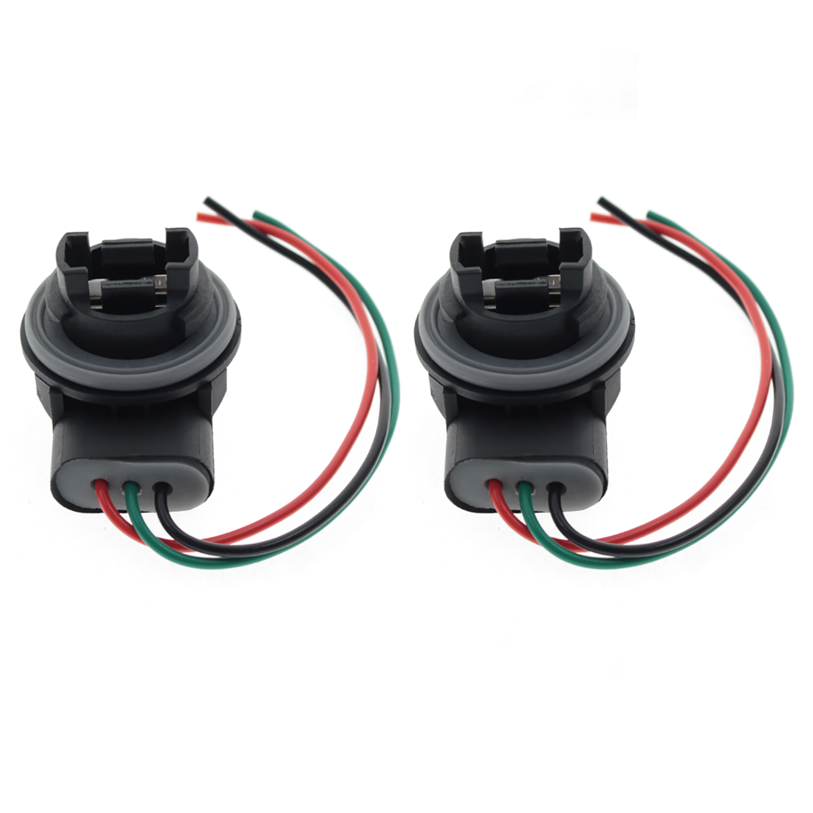 2x 3157 3357 4157 3057 3457 LED Bulb Brake Turn Signal Light Socket ...