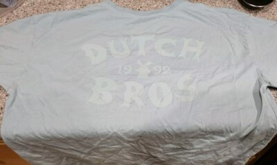 Size M Dutch Bros. Coffee Shirt Adult Medium Blue 1992 Employee Uniform ...
