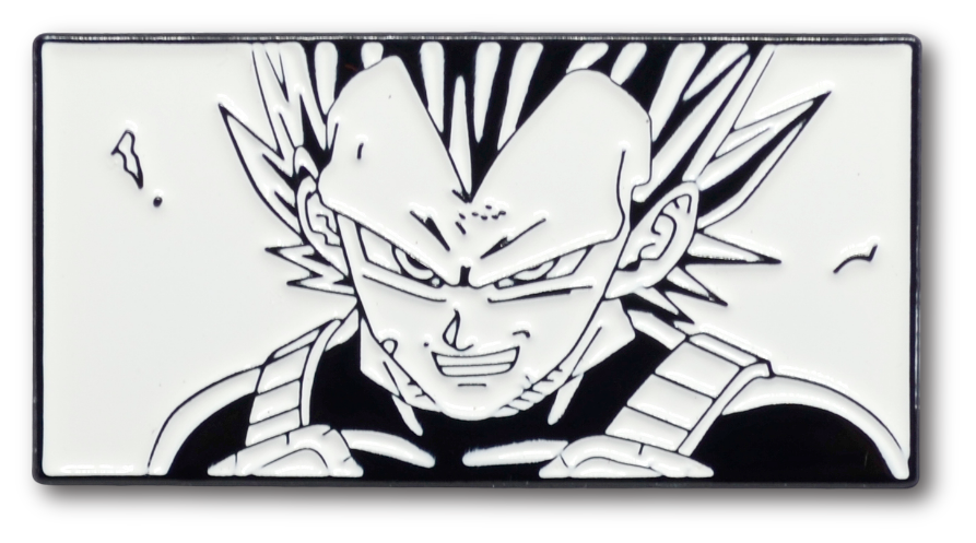 Dragon Ball Z Vegeta Saiyan Black & White Anime Manga Pop Panel Soft ...