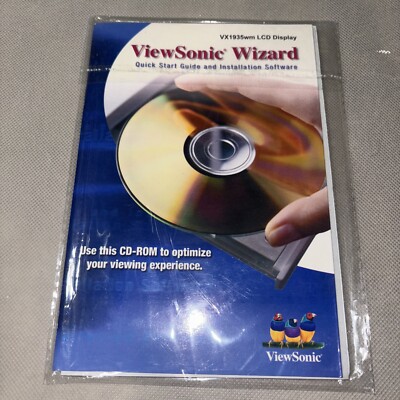 VIEWSONIC WIZARD CD ROM Quick Start and Installation Guide VX1935wm NEW | eBay