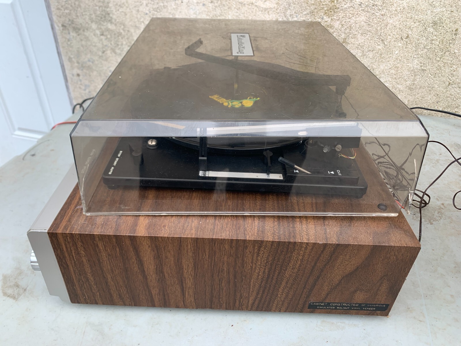 Audio King 6205 AM/FM Receiver 8 Track Cartridge Tape BSR Turntable ...