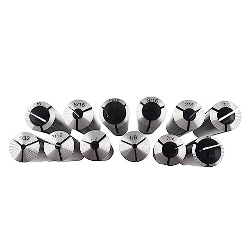 7Pcs #2 Morse Taper Collet Set 1/8" - 1/2" 2MT MT2 3/16 1/4 Assorted ...