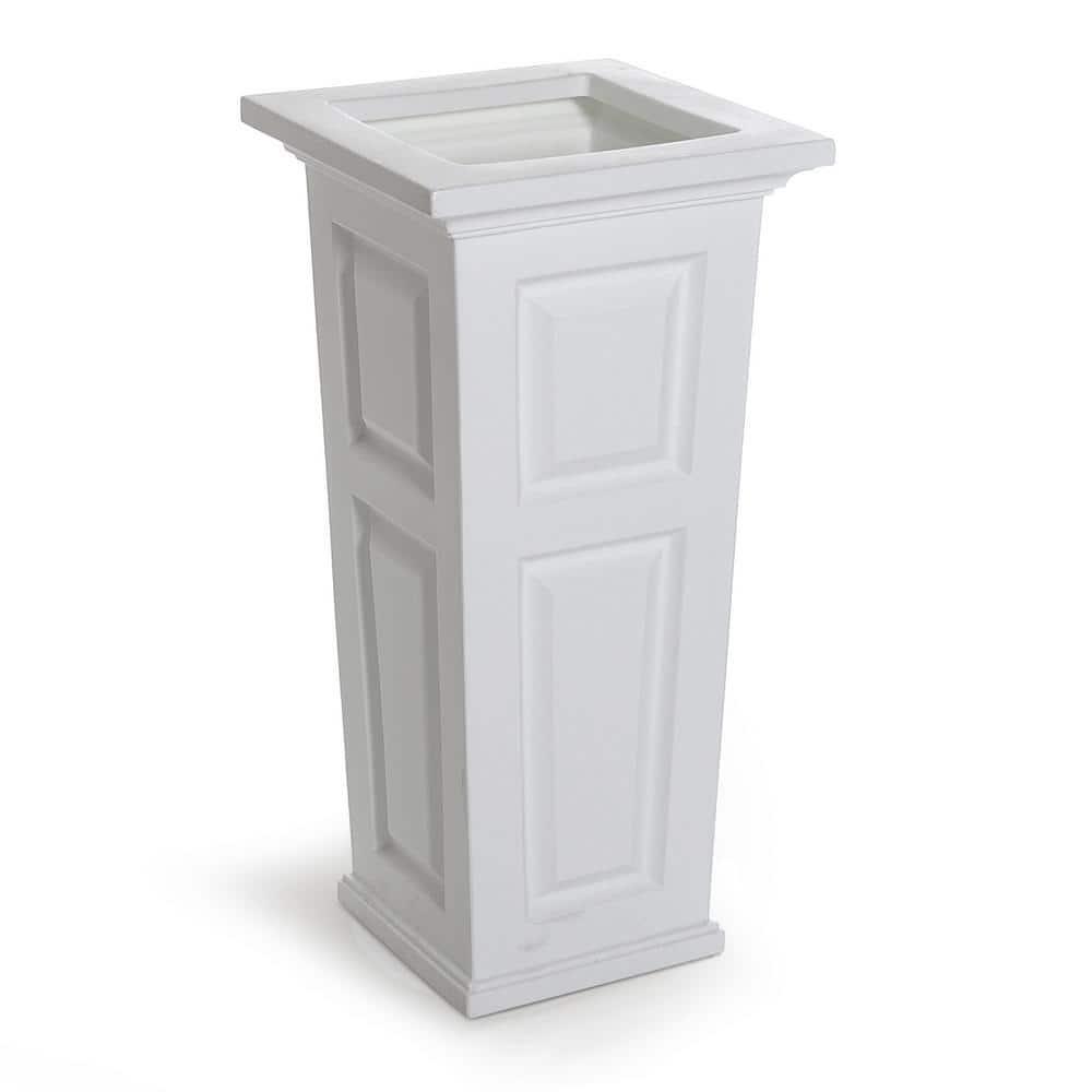 Column Black Tall Planter 15 Modern Fiberglass Planter Styles For