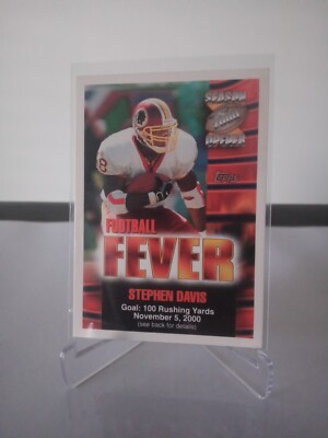 2000 NFL Topps Football Fever Stephen Davis Season 2000 Opener ...