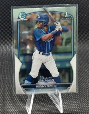 2023 1ST BOWMAN CHROME RONNY SIMON #BCP-112 TAMPA BAY RAYS | eBay