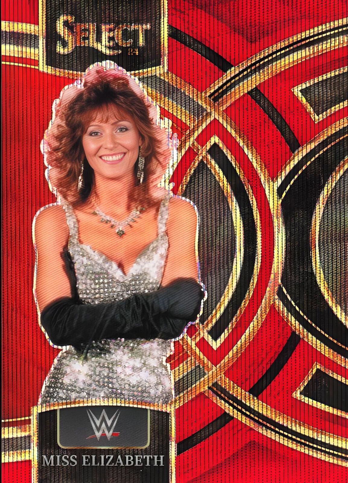 2024 Panini Select WWE - Premier Level Miss Elizabeth #177 Red Wave ...