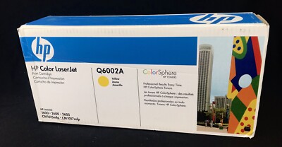 BRAND NEW HP Q6002A Yellow for HP Color LaserJet 1600 2600 2605 ...