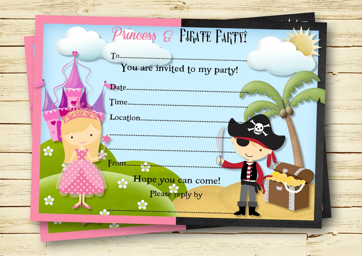 Pirate Princess Party Invitation Pirates Pagesep%% My (in)Sanity Party