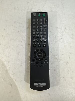 Sony DVD Remote Control RMT-D165A Black Replacement | eBay