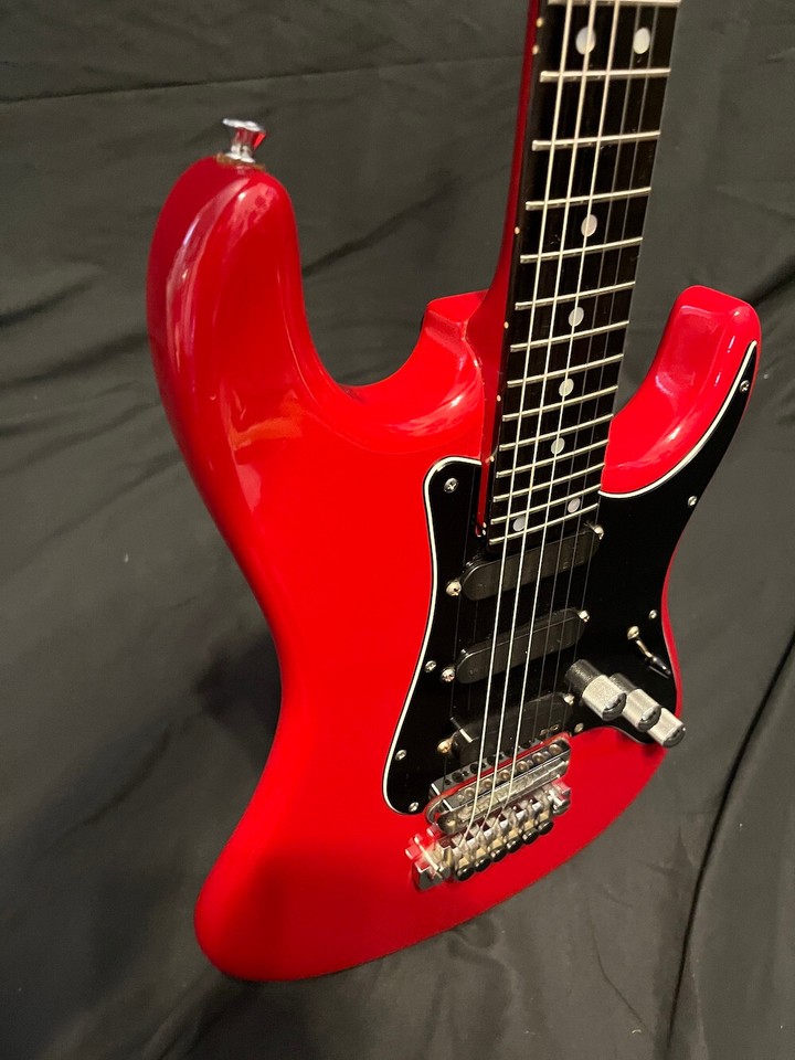 1988 Valley Arts M-Series Strat Style Standard Guitar in Red-EMGS W ...