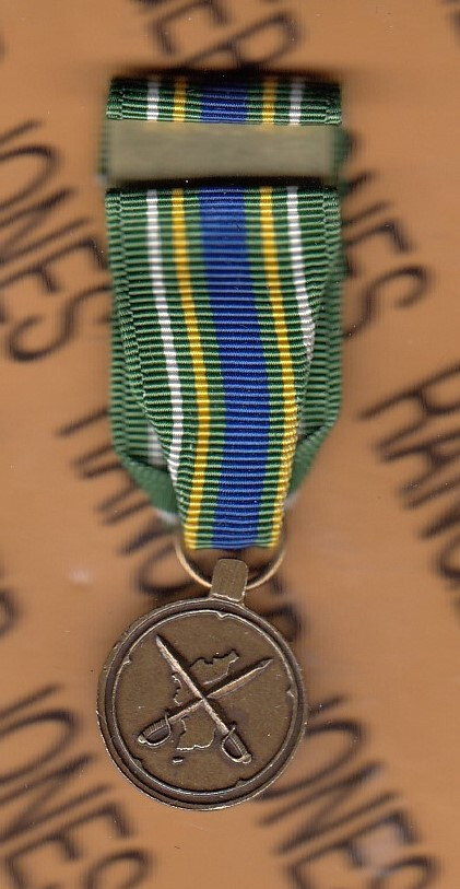 US Military Korea Defense Service Medal KDSM mini sized ~2.5" ribbon ...
