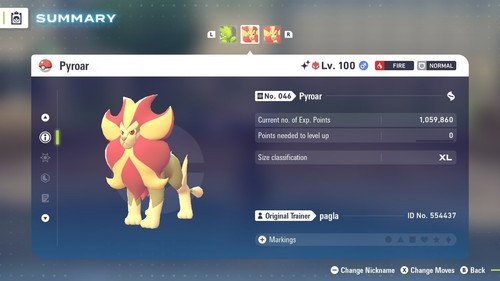 Pokémon Legends ZA Shiny 6IV Pyroar ev trained battle ready Modest | eBay