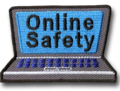 Girl Boy Cub INTERNET SAFETY Computer Fun Patches Badges SCOUT GUIDE ...