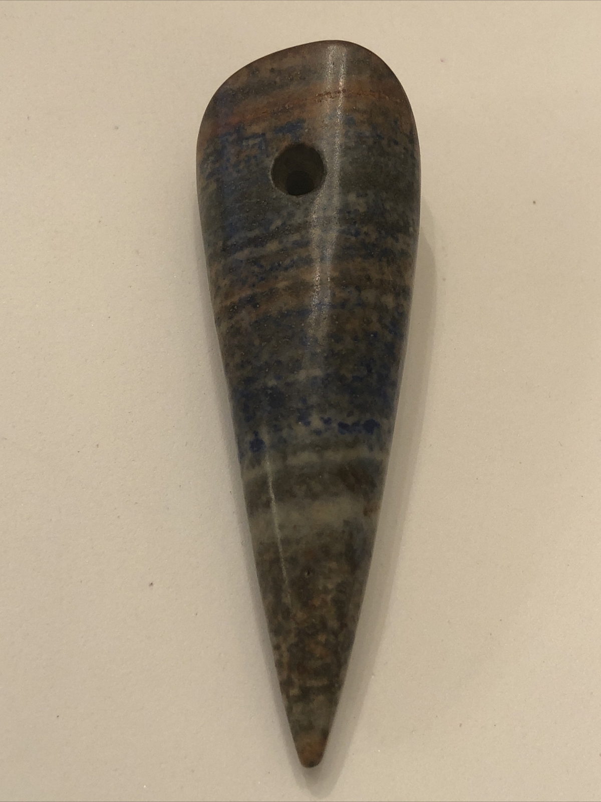 Ancient China Hand Carved Colorful Jade Tooth Shape P… - Gem