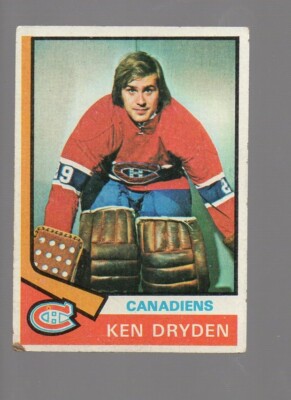 KEN DRYDEN 1974/75 TOPPS HOCKEY CARD | eBay