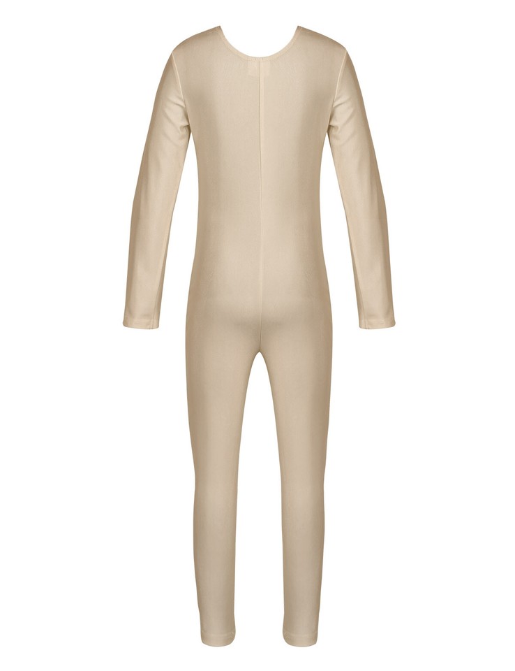 Kids Girls Gymnastics Full Length Leotard Ballet Dance Jumpsuit Unitard ...