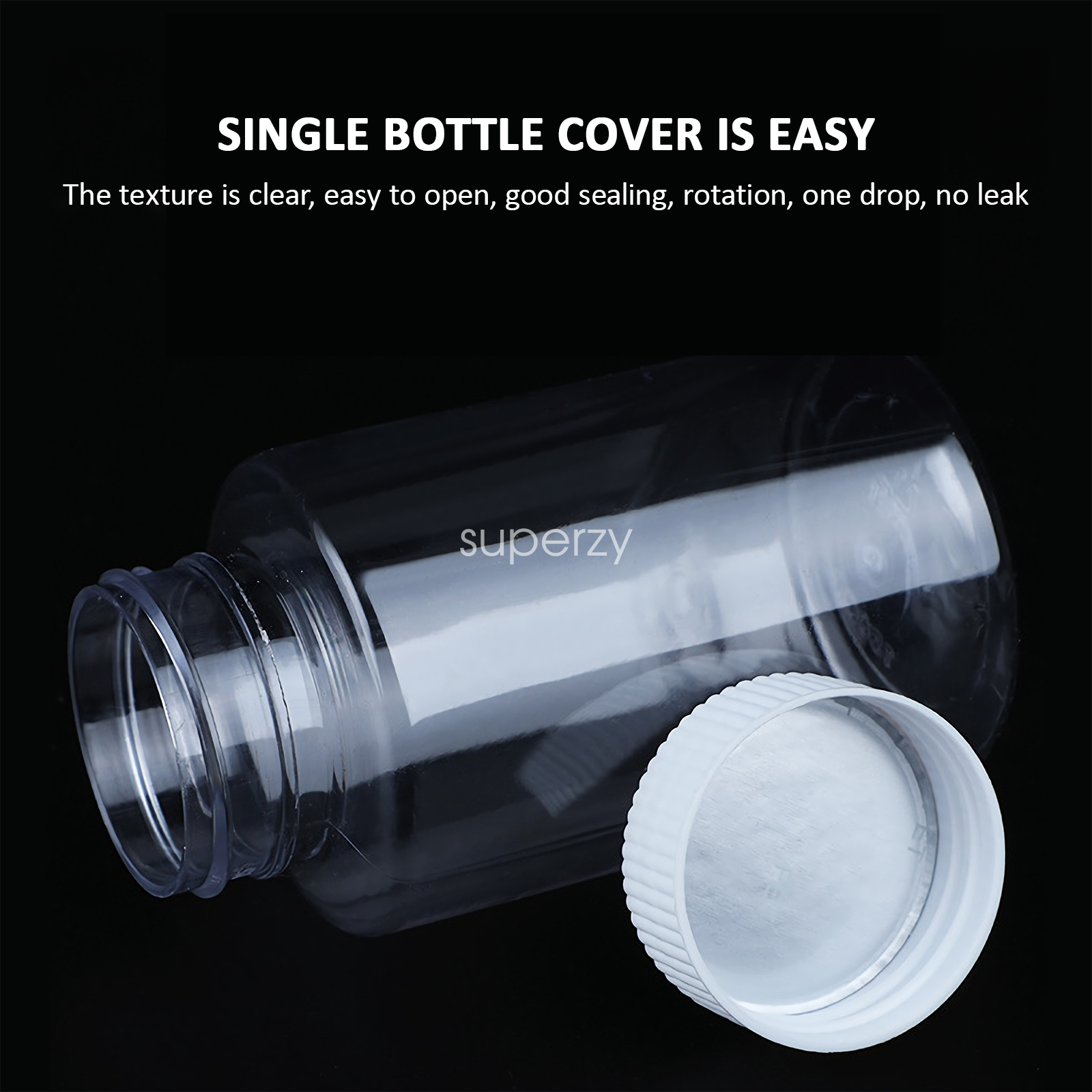 15-100ml Plastic Empty Liquid Bottles Reagent Sample Containers ...