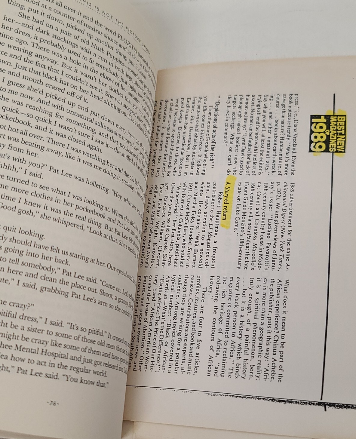 Story Spring 1990 Vtg 90s Book Scissors Sunoco Weeds Madhouse Star Baby ...