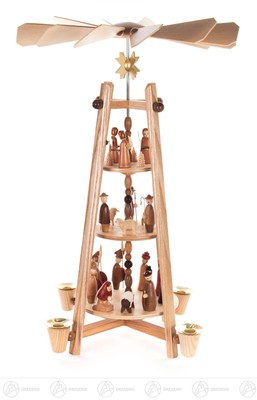 Pyramid Rod with Christ's Birth, 3-storey, for Candles d=14mm 29 ...