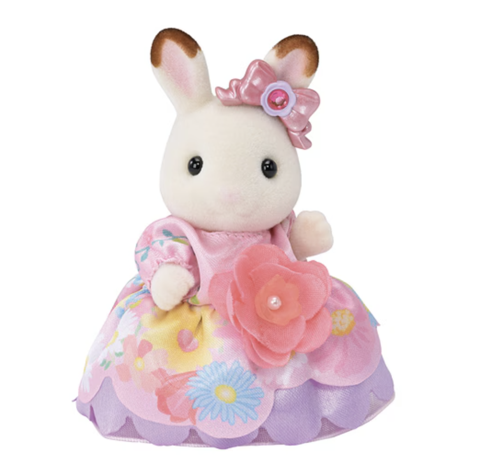 Calico Critters Flare Chocolate Rabbit & Laila Persian Cat Princess ...