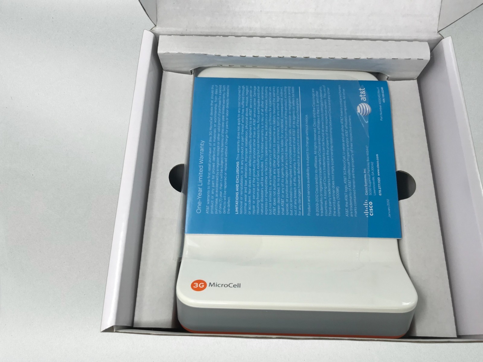 AT&T CISCO 3G MICROCELL V3.2 WIRELESS CELL PHONE SIGNAL BOOSTER ATT ...