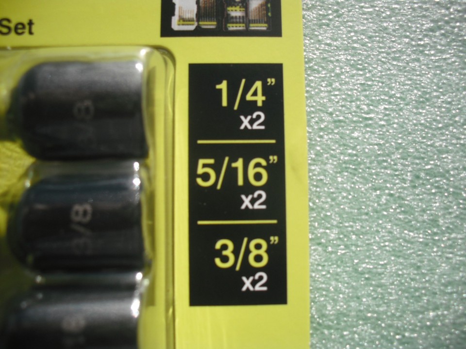 Ryobi 6 Piece Impact Rated Magnetic Nut Setter Set, Tec Screw Driver ...