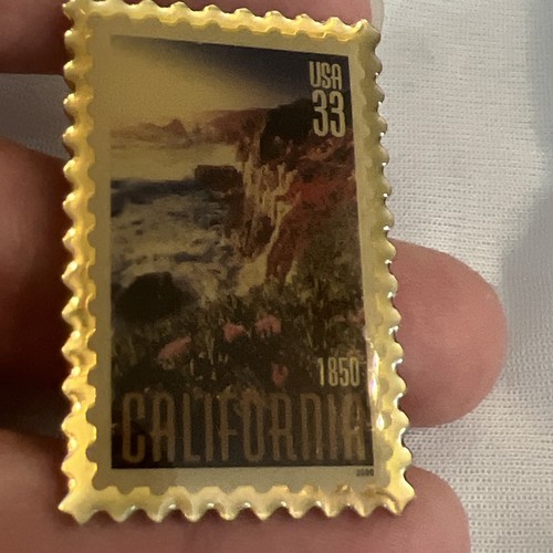California 1850 USA 33 Cent Postage Stamp Lapel Pin | eBay
