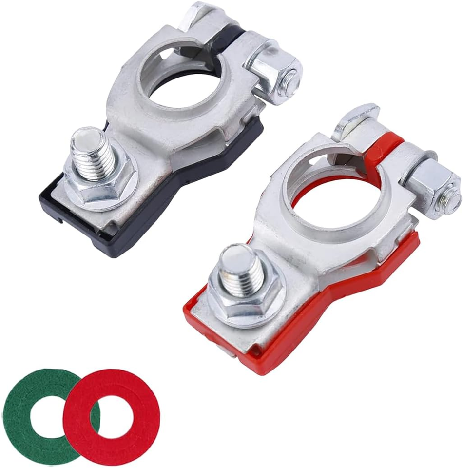 Battery Terminal Connector, Positive and Negative 1 Pair Battery ...