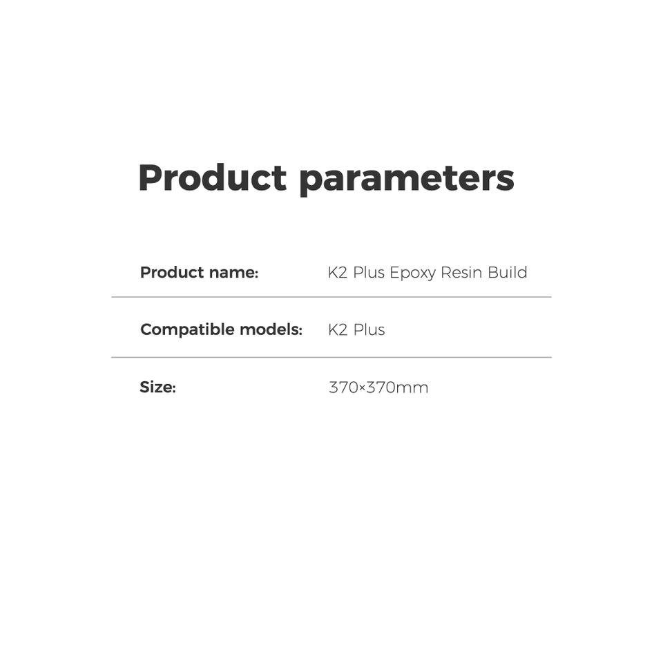 Creality K2 Plus Epoxy Resin Build Plate High Strength and Wear ...