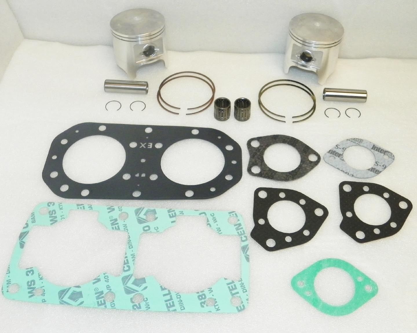 WSM Kawasaki 650 Top End Rebuild Kit PWC 010-810-14 - 1mm SIZE OE 13001 ...