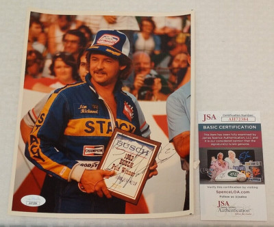 1982 Bristol TIM RICHMOND Autographed Signed 8x10 Photo NASCAR JSA 1/1 ...