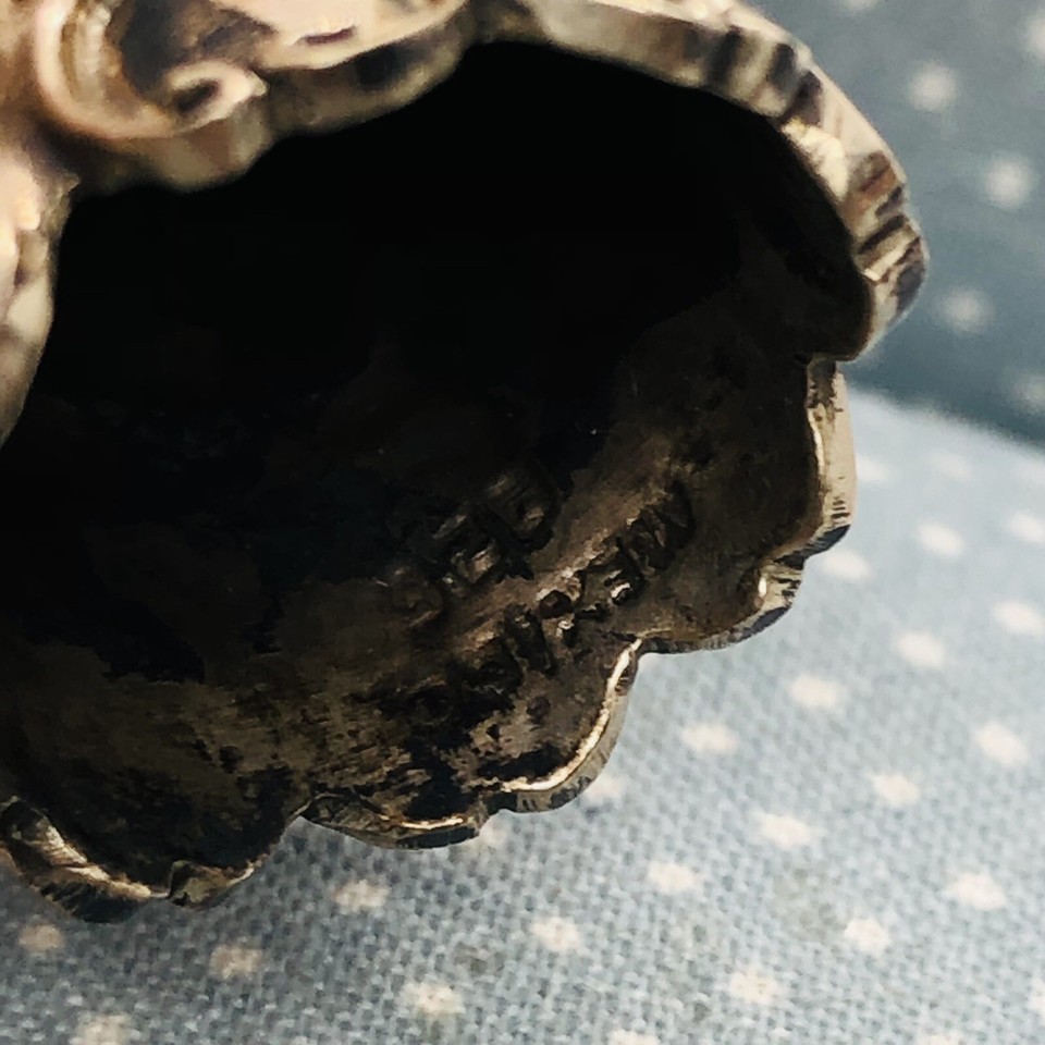 Vtg Mexico 925 Sterling Silver Thimble w/ Filigree Design 4.42g | eBay