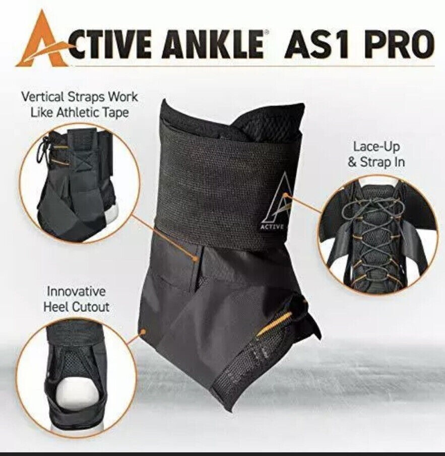 Active Ankle Lace-up Brace AS1 PRO Multi-Sport Ankle Brace Speed Lacing ...