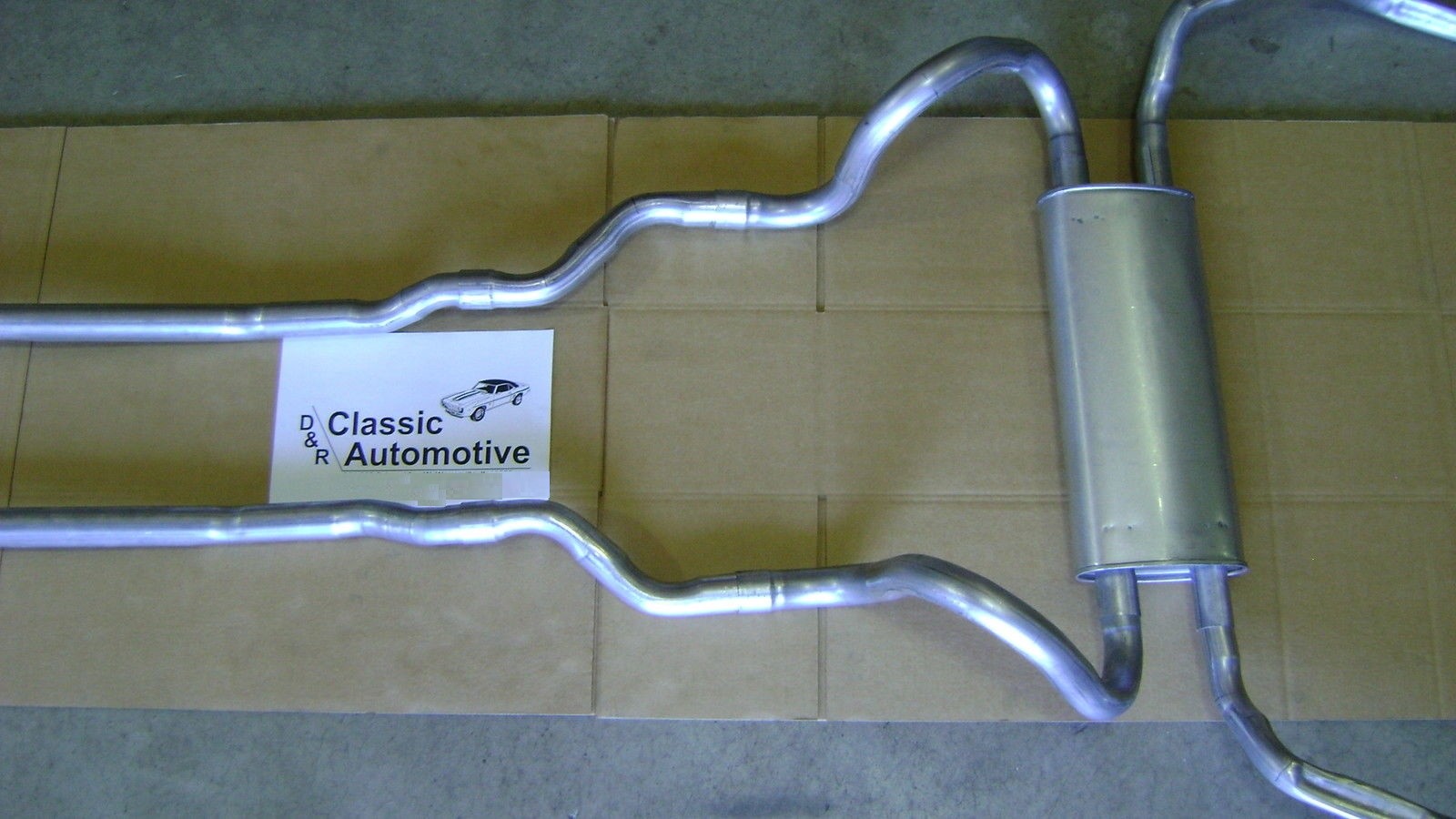 MADE IN USA Camaro Dual Exhaust System 67 68 Transverse Muffler Small ...