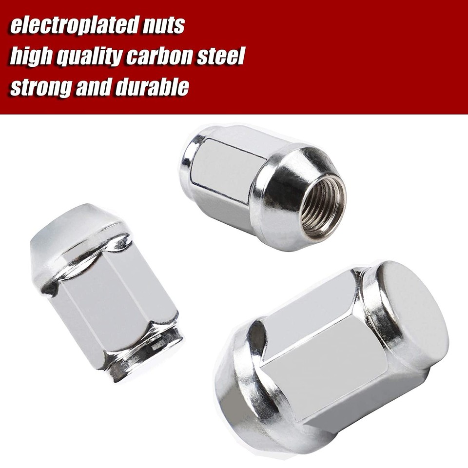 M12x1.5 Lug Nuts Chrome Lug Nuts Acorn Lug Nuts 12x1.5 19mm Hex 1.38 ...