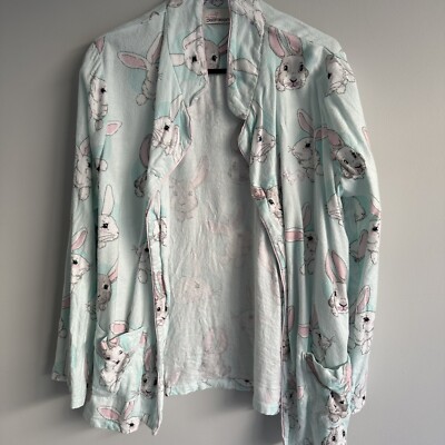 Peter Alexander Mint Rabbit Bamboo Flannelette Pyjamas Set - S | eBay ...