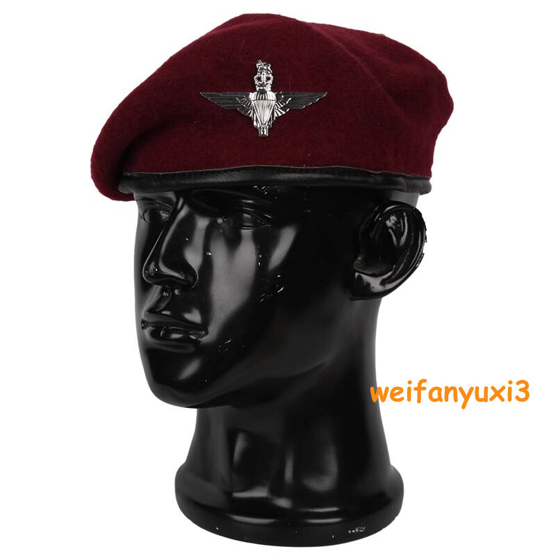 UK British 1st Parachutist Airborne Parachute Regiment Red Wool Beret ...