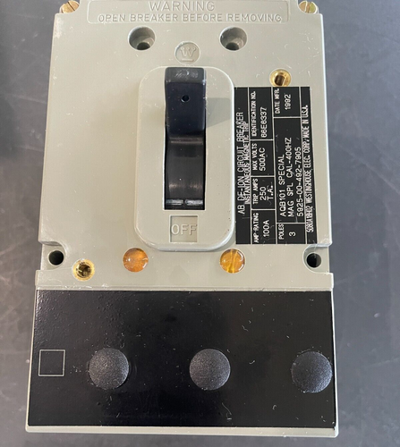 Westinghouse Navy Type AQB-A101 100AMP 3-Pole Circuit Breaker | eBay