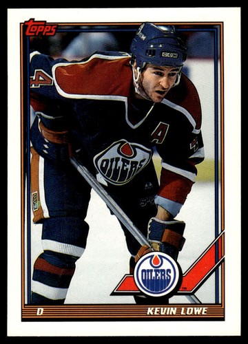 1991-92 Topps Kevin Lowe Edmonton Oilers #220 | eBay