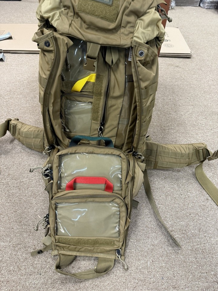 Mystery Ranch RATS Pack Coyote Brown Medium Frame MEDIC bag trauma kit ...