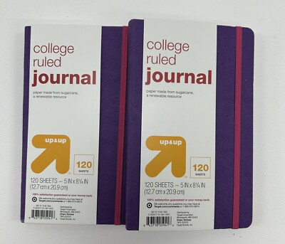 College Ruled Journal 120 Sheets Each 2 Pack Up & Up | eBay