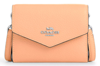 🧡Coach Mini Envelope Wallet w/Strap - CU170 Faded Blush (Orange ...